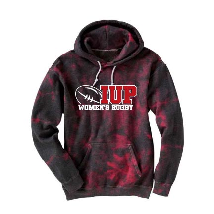 Dyenomite – Blended Hooded Tie-Dyed Sweatshirt IUP Rugby – Fast Times ...